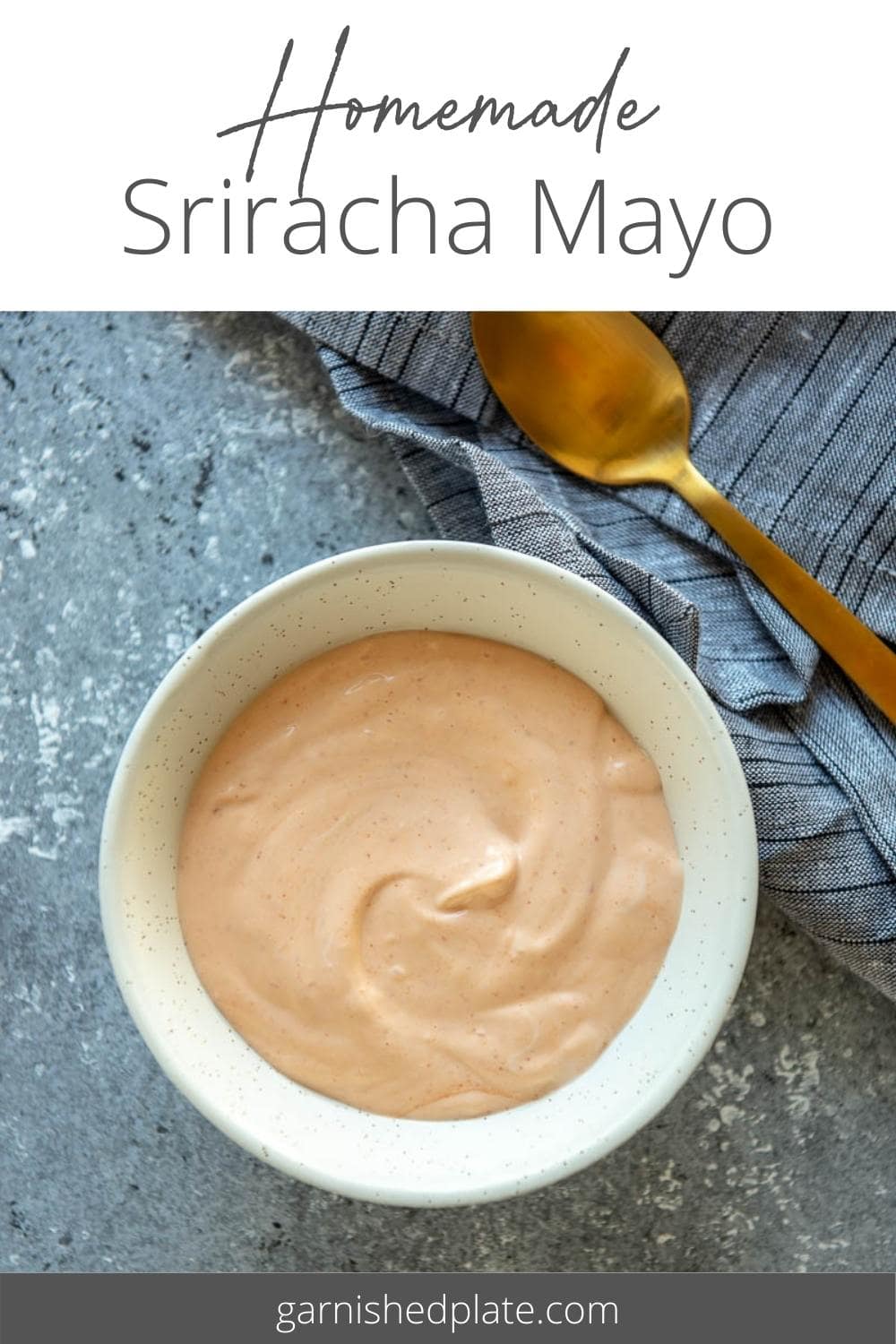 Sriracha Mayo Garnished Plate