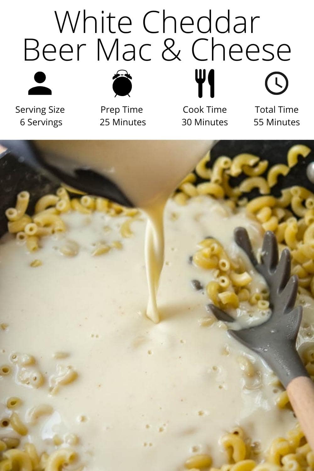White Cheddar Beer Mac & Cheese - Garnished Plate