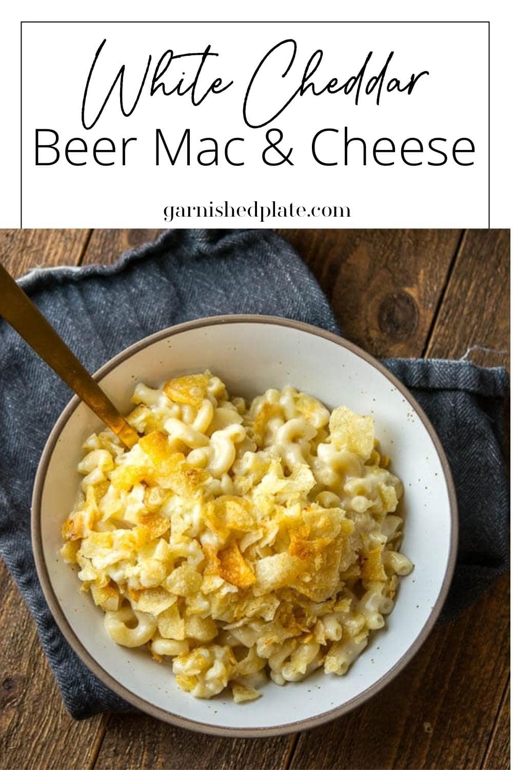 White Cheddar Beer Mac & Cheese - Garnished Plate