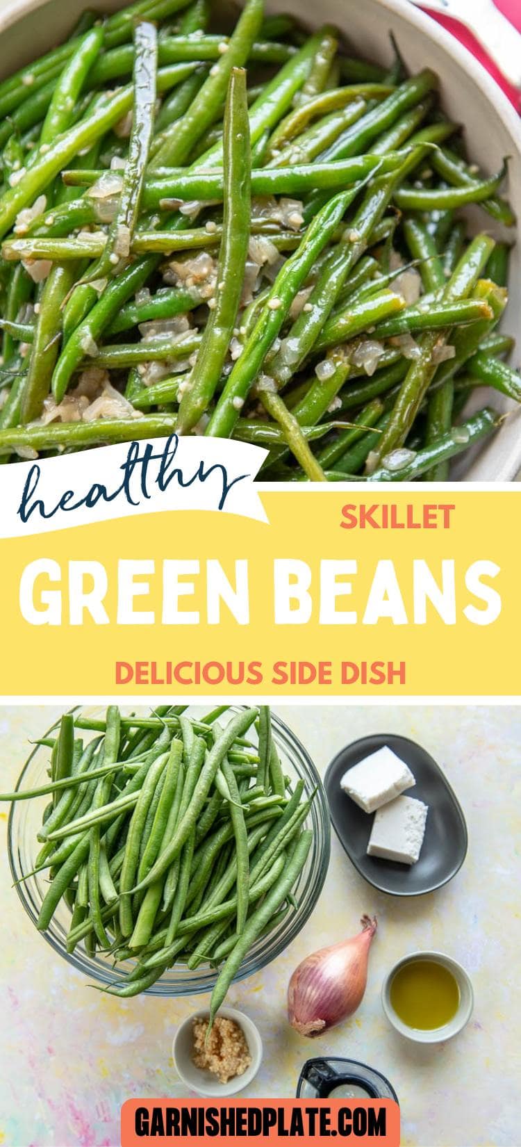 Skillet Green Beans - Garnished Plate