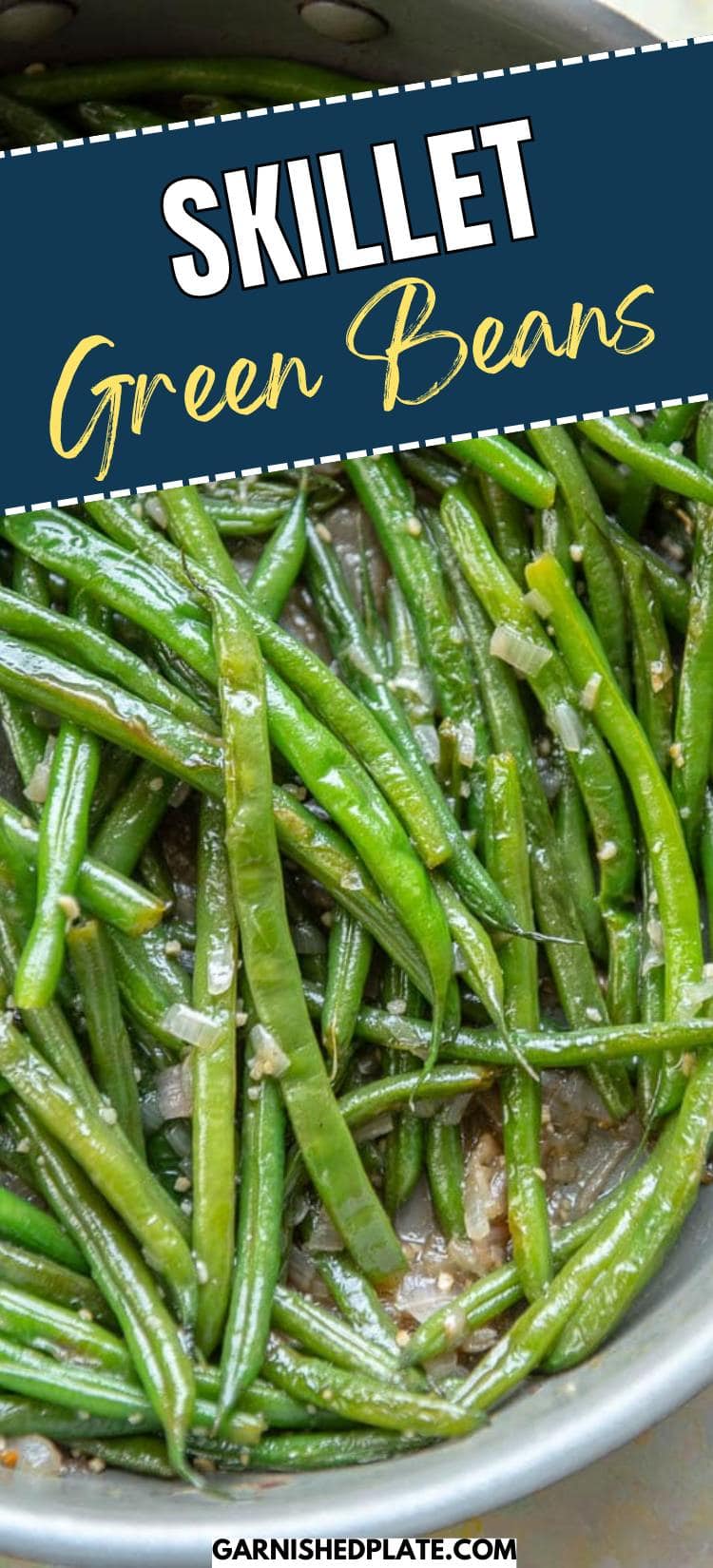 Skillet Green Beans - Garnished Plate