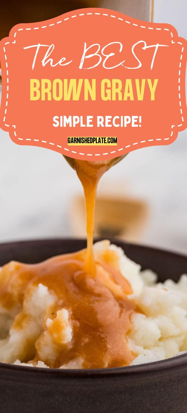 How To Make The BEST Brown Gravy - Garnished Plate